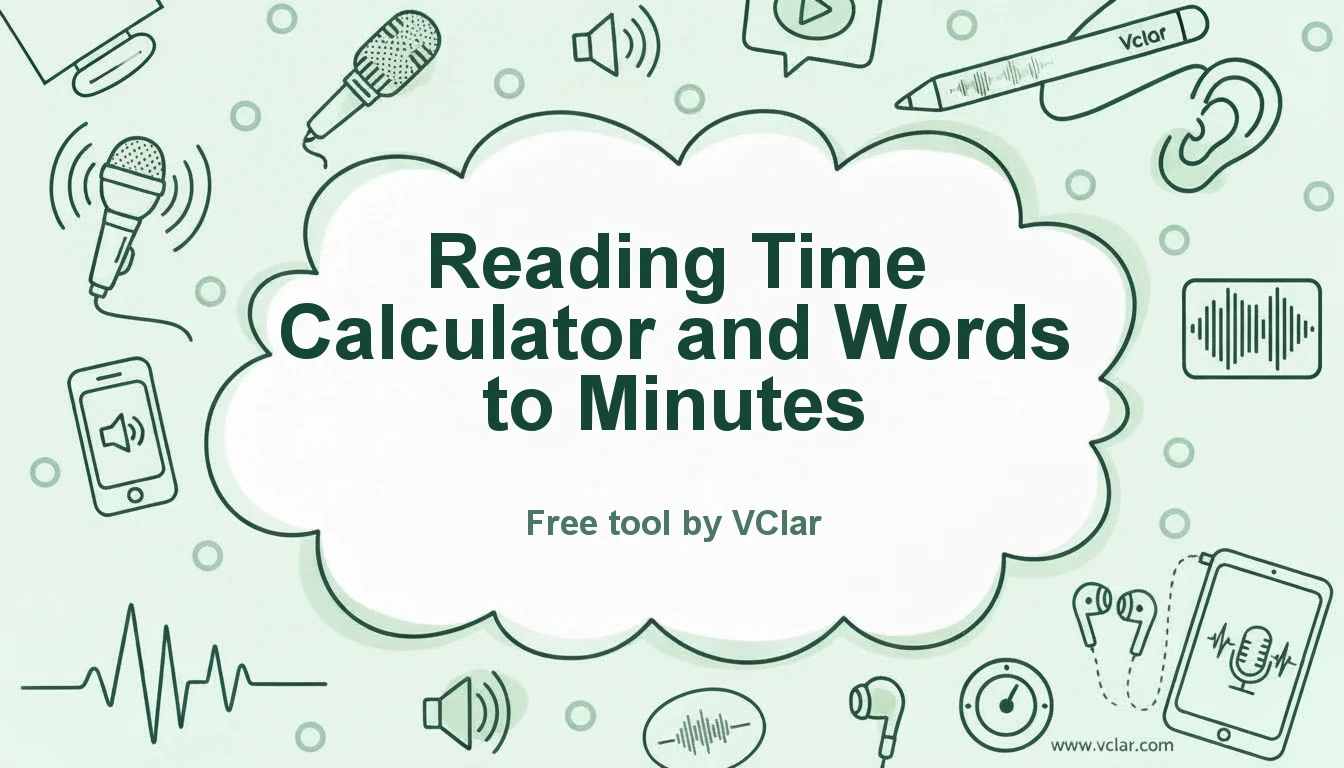 Words to Time Calculator | Reading Time, Word Timer & Text to Minutes